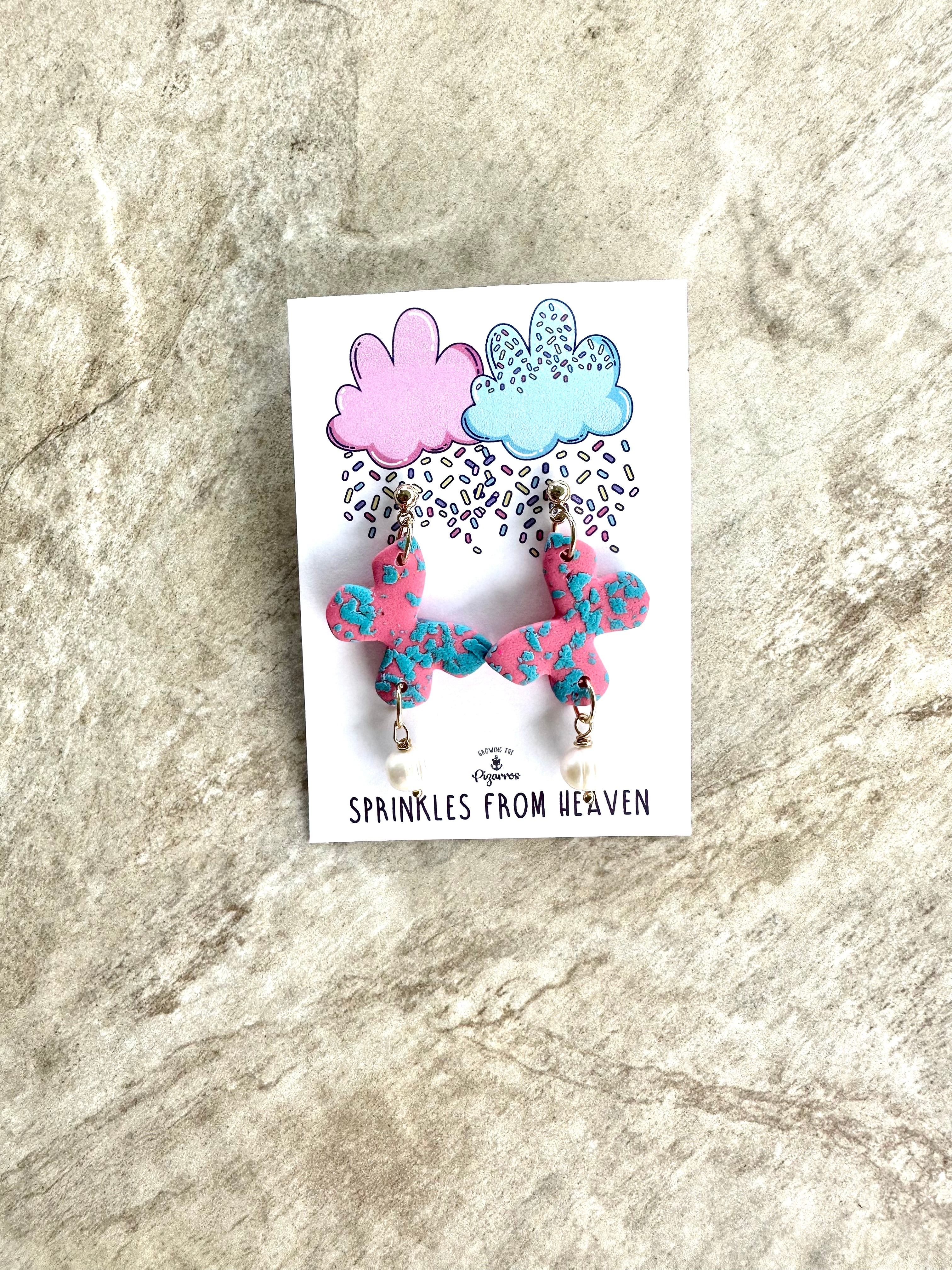 Handmade Polymer Clay Earrings: Sprinkles from heaven